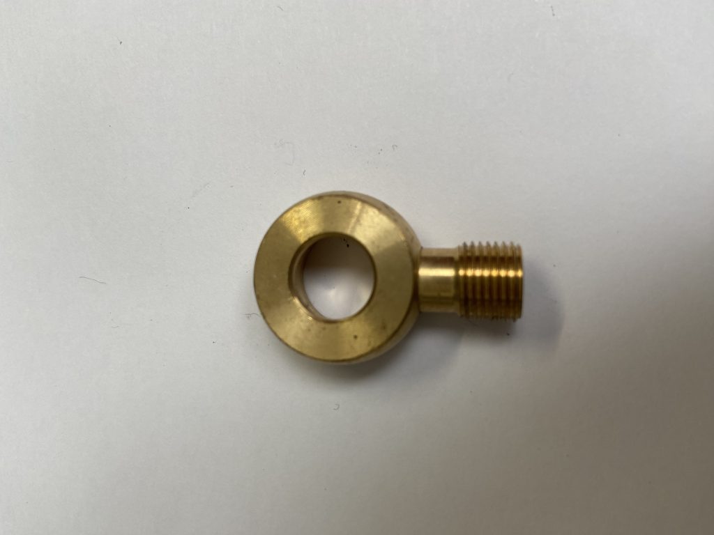 SU type overflow pipe threaded banjo in brass | Stevson Motors